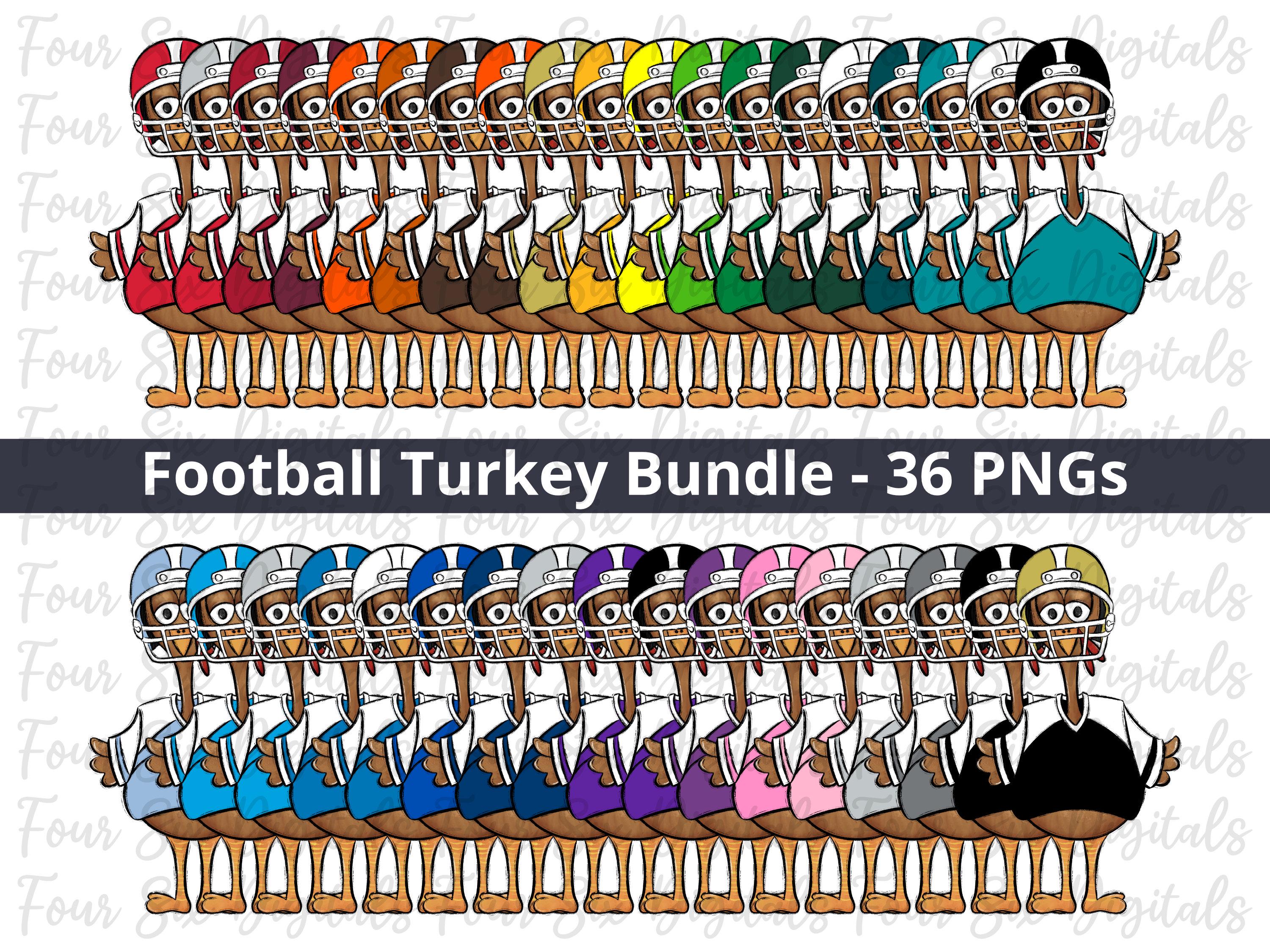 Football Turkey PNG Bundle, Football Turkey Clipart Bundle ...