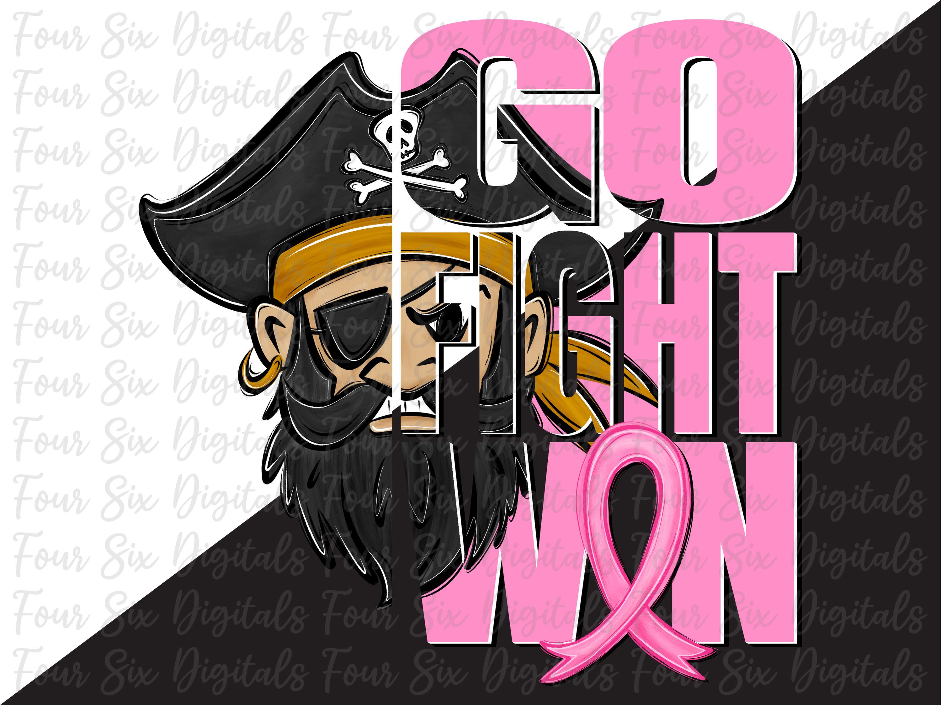Go Fight Win Pirates Png, Breast Cancer Awareness, Pirates Mascot, Pink ...
