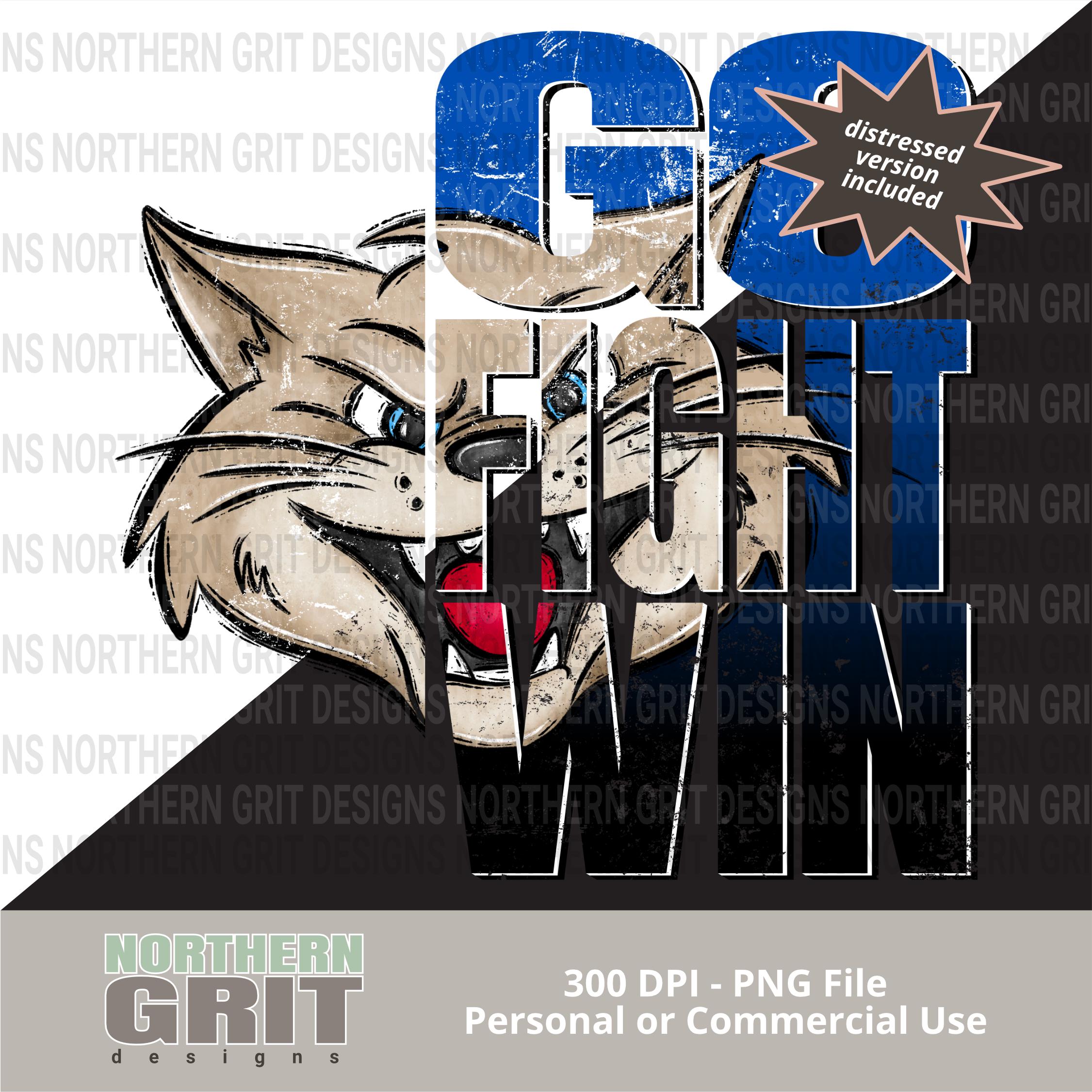 Go Fight Win Wildcats Png, Wildcats Png, School Spirit, Wildcat Mascot ...