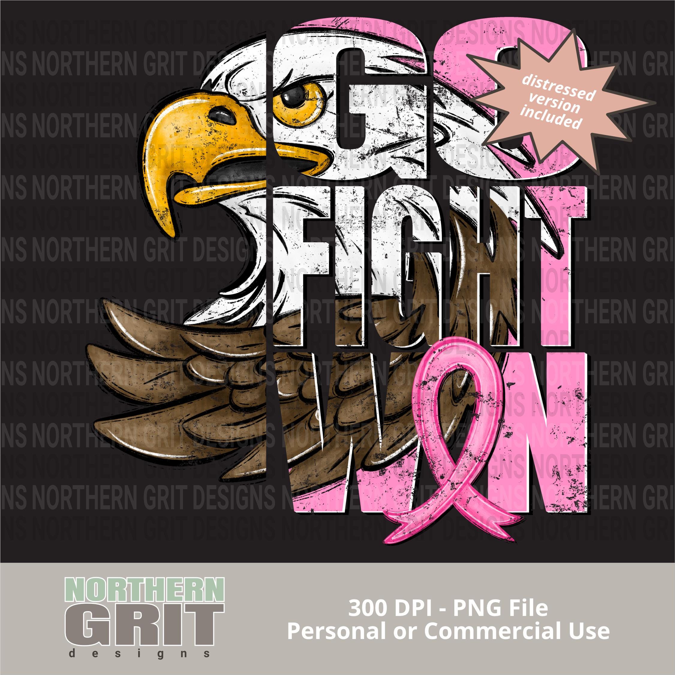Go Fight Win Eagles Png, Breast Cancer Awareness, Eagles Mascot, Pink ...