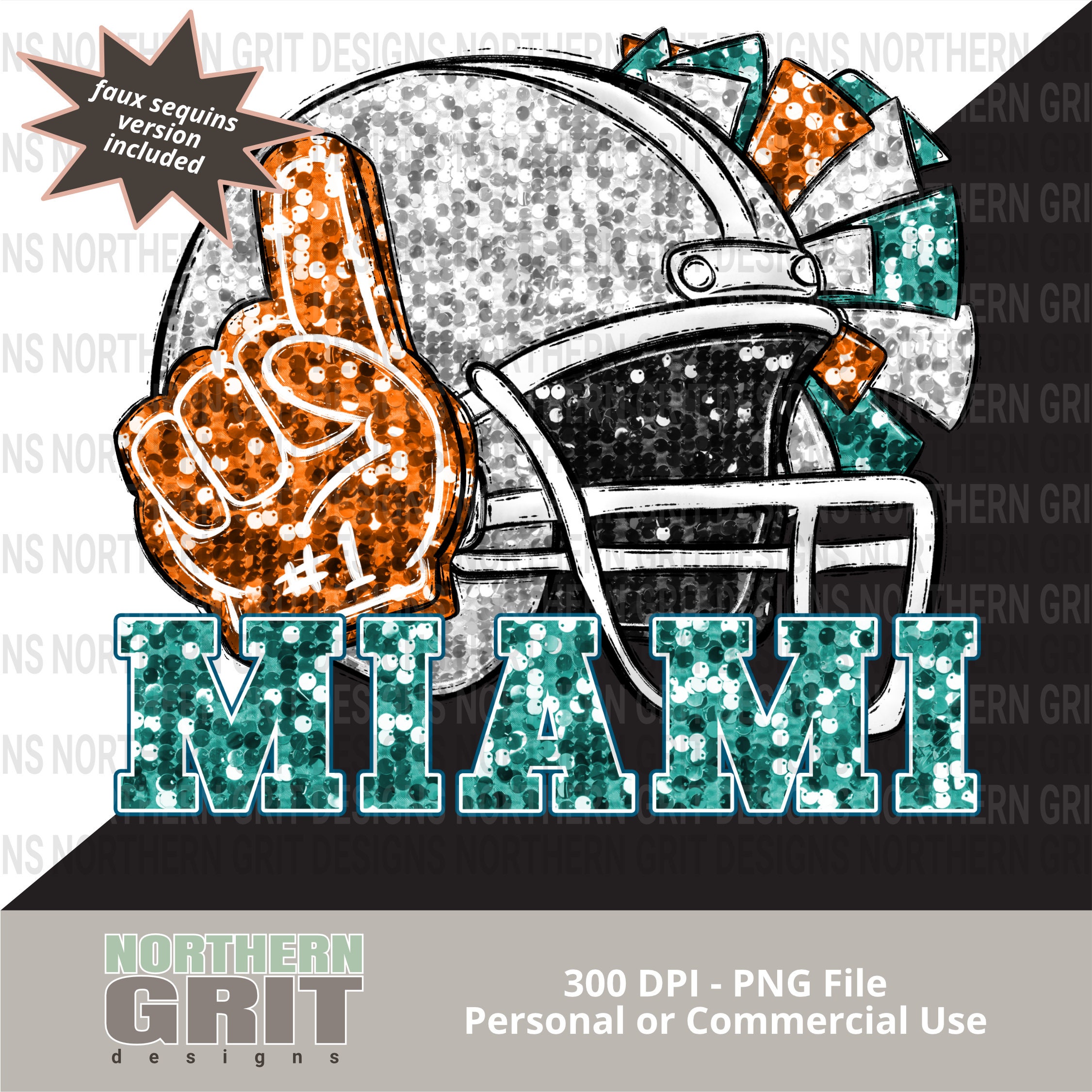 Miami Football Fan Png, Football Fan DTF Design, Miami Football Png ...