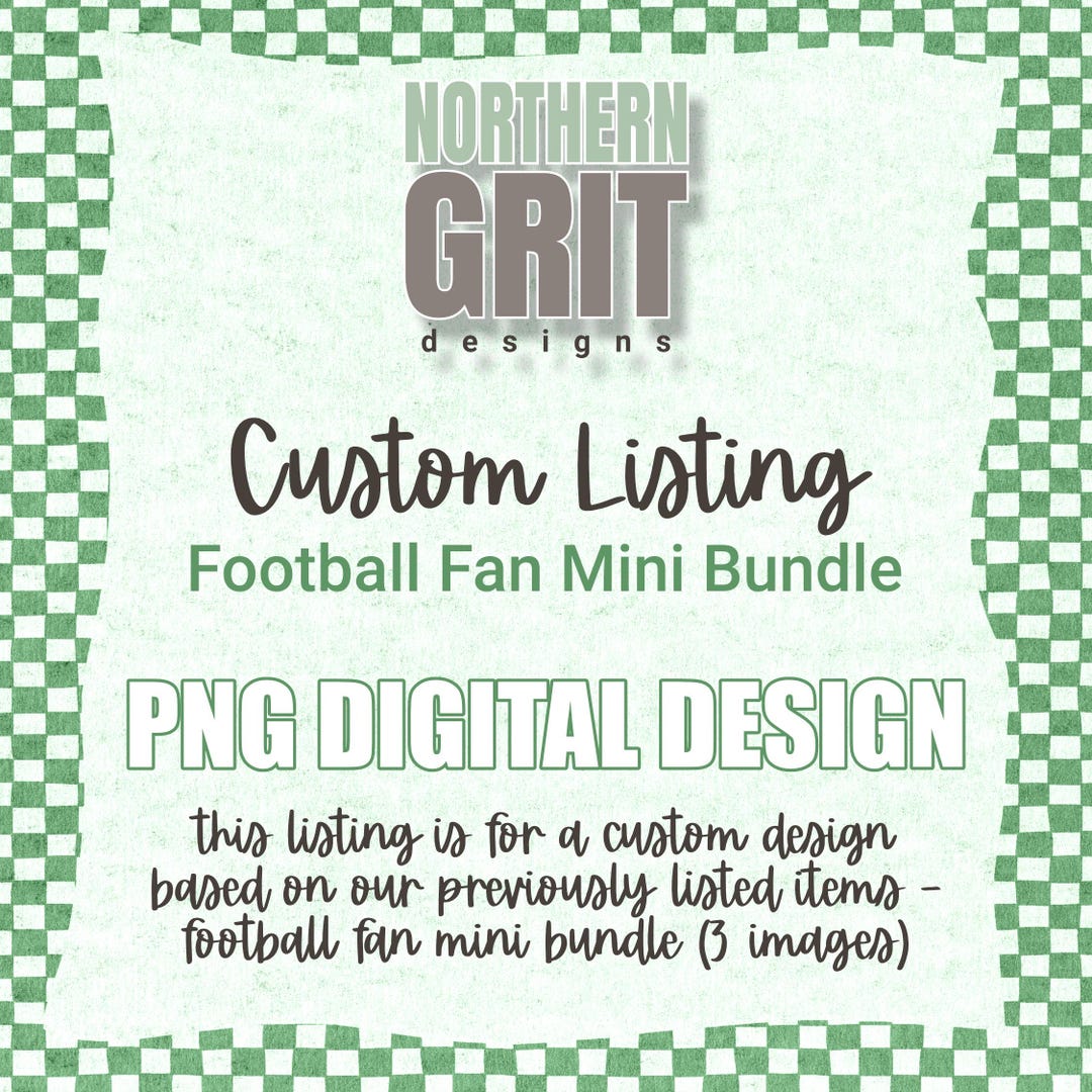 Custom Football Fan Digital Design PNG, Print Ready for Sublimation DTF ...