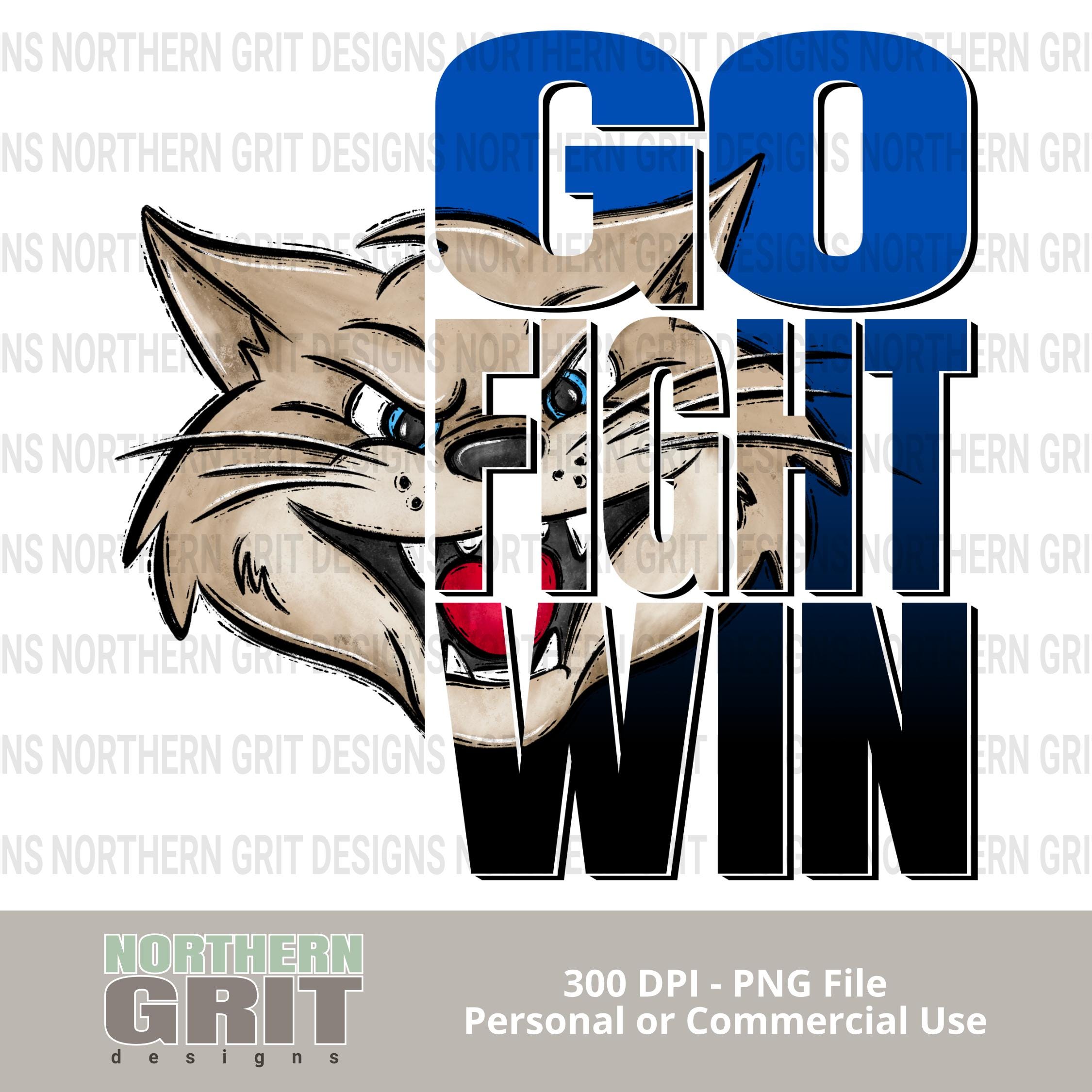 Go Fight Win Wildcats Png, Wildcats Png, School Spirit, Wildcat Mascot ...