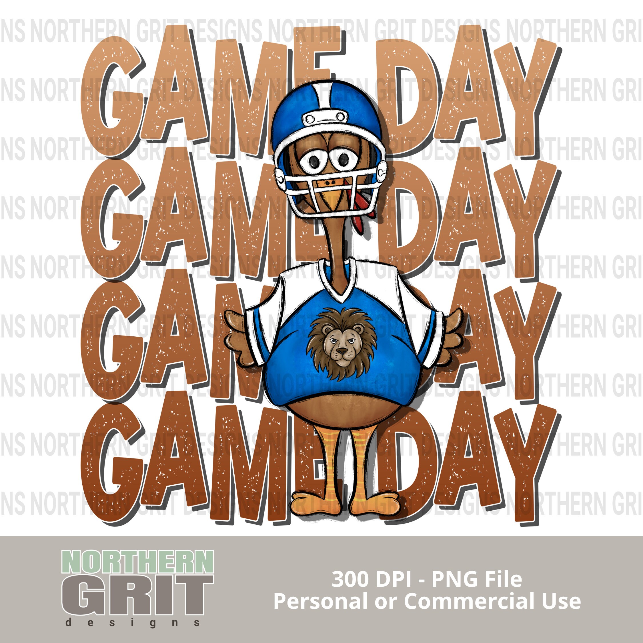 Game Day Turkey Png, Football Png, Thanksgiving Sublimation, DTG/DTF ...