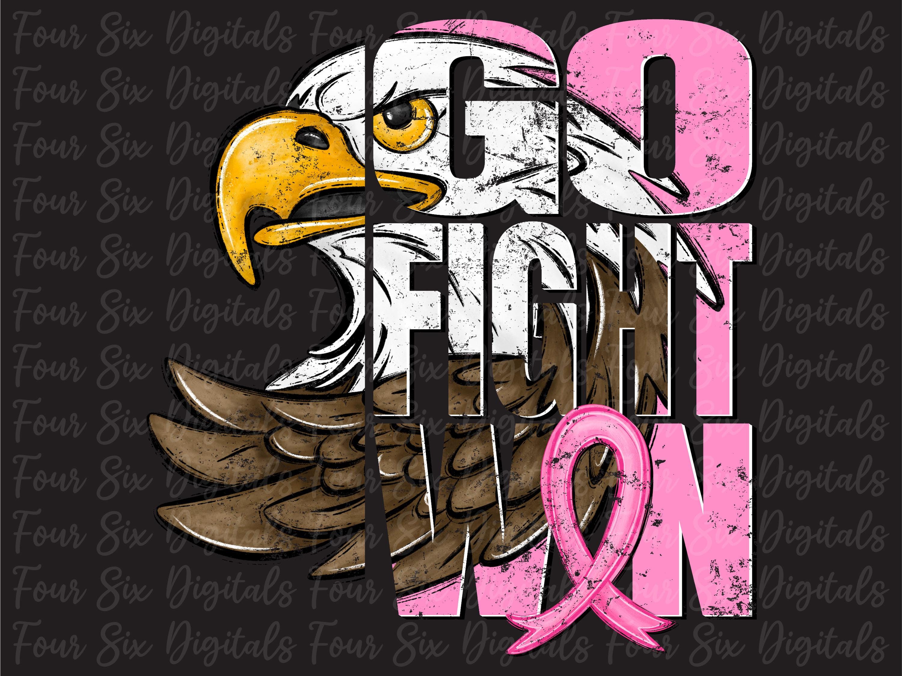 Go Fight Win Eagles Png, Breast Cancer Awareness, Eagles Mascot, Pink ...