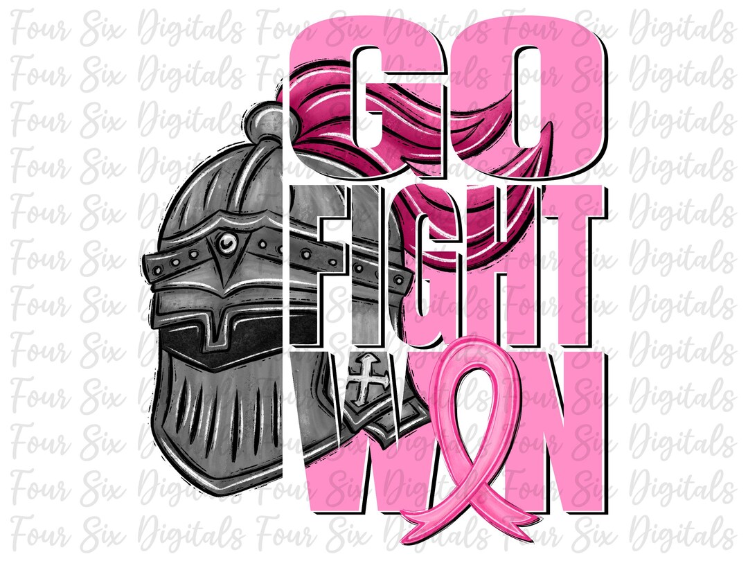 Go Fight Win Knights Png, Breast Cancer Awareness, Knight Mascot, Pink ...