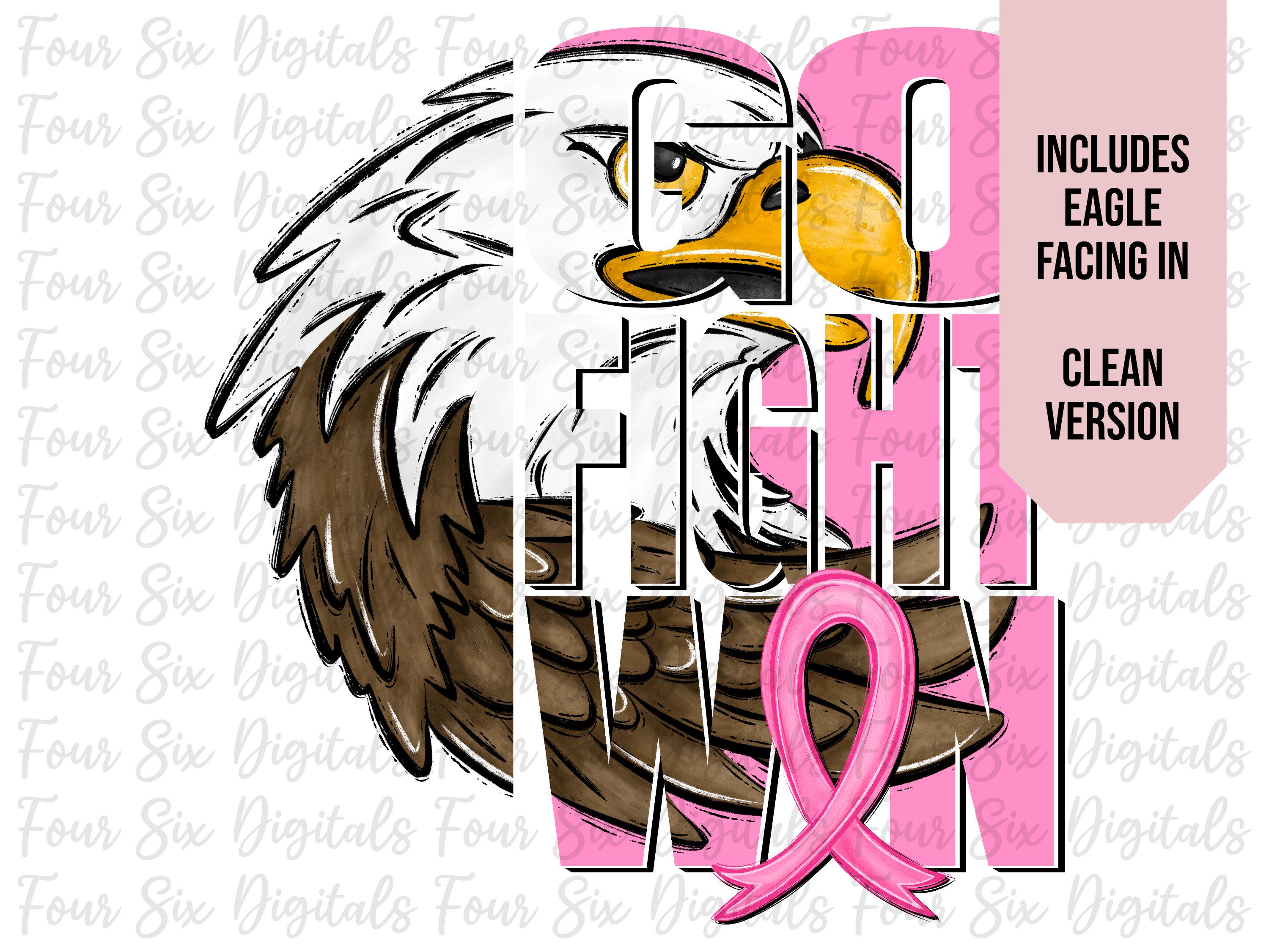Go Fight Win Eagles Png, Breast Cancer Awareness, Eagles Mascot, Pink ...
