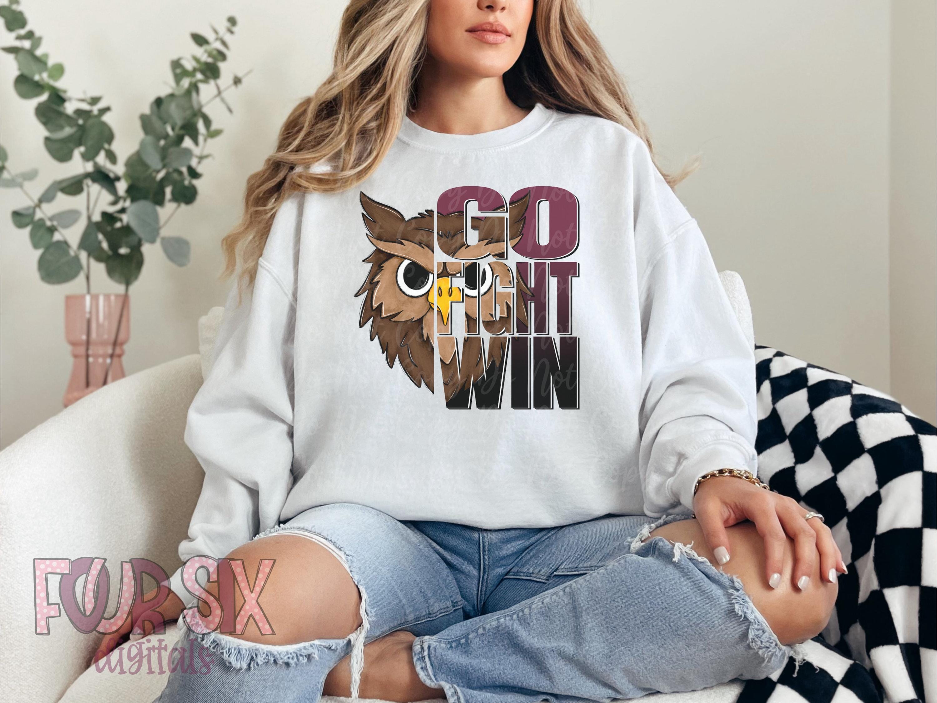 Go Fight Win Owls Png, Owls Png, School Spirit, Owls Mascot, Digital ...