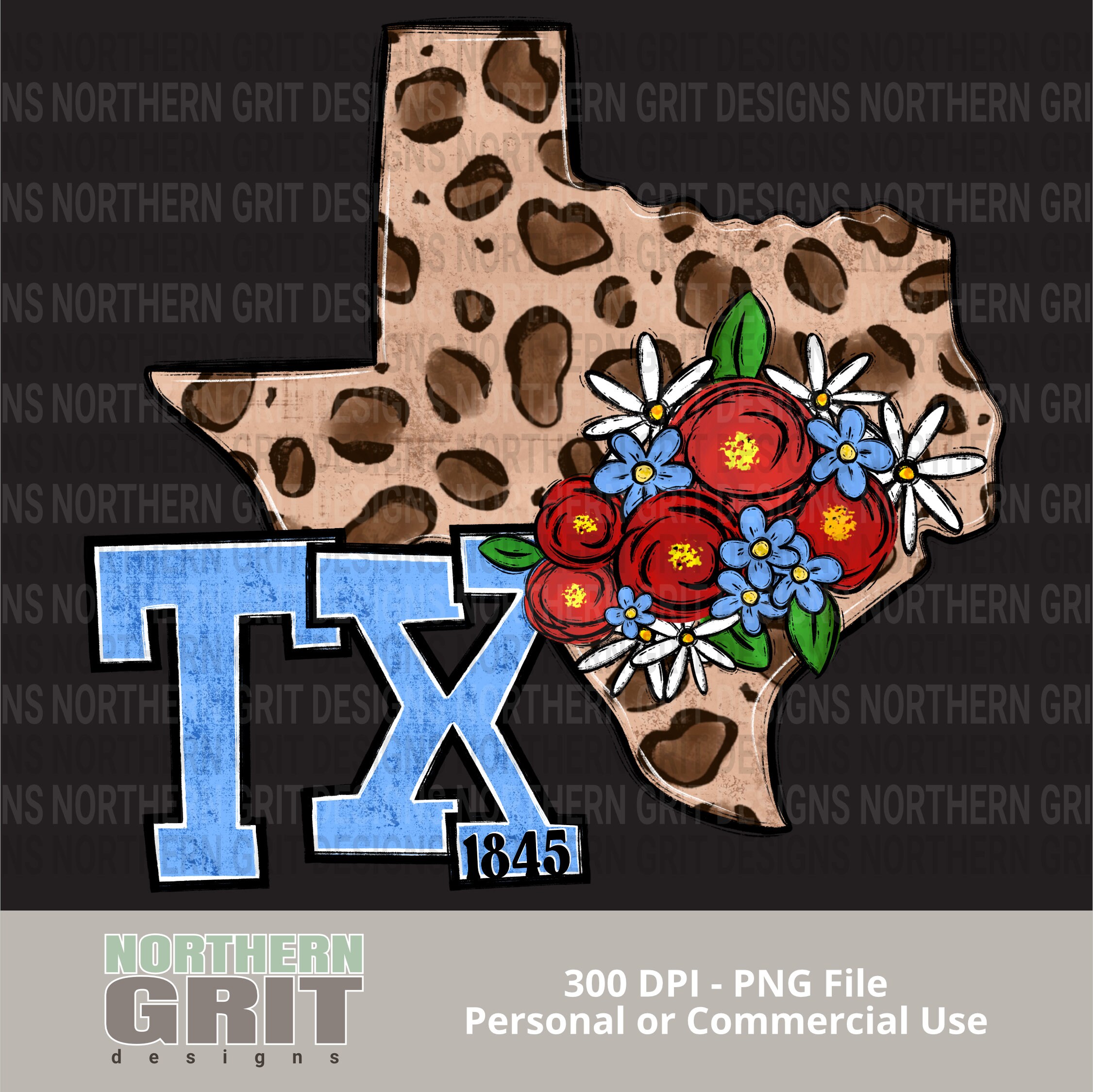 State of Texas Png, Floral, Patriotic, Leopard Texas Png, Red White ...