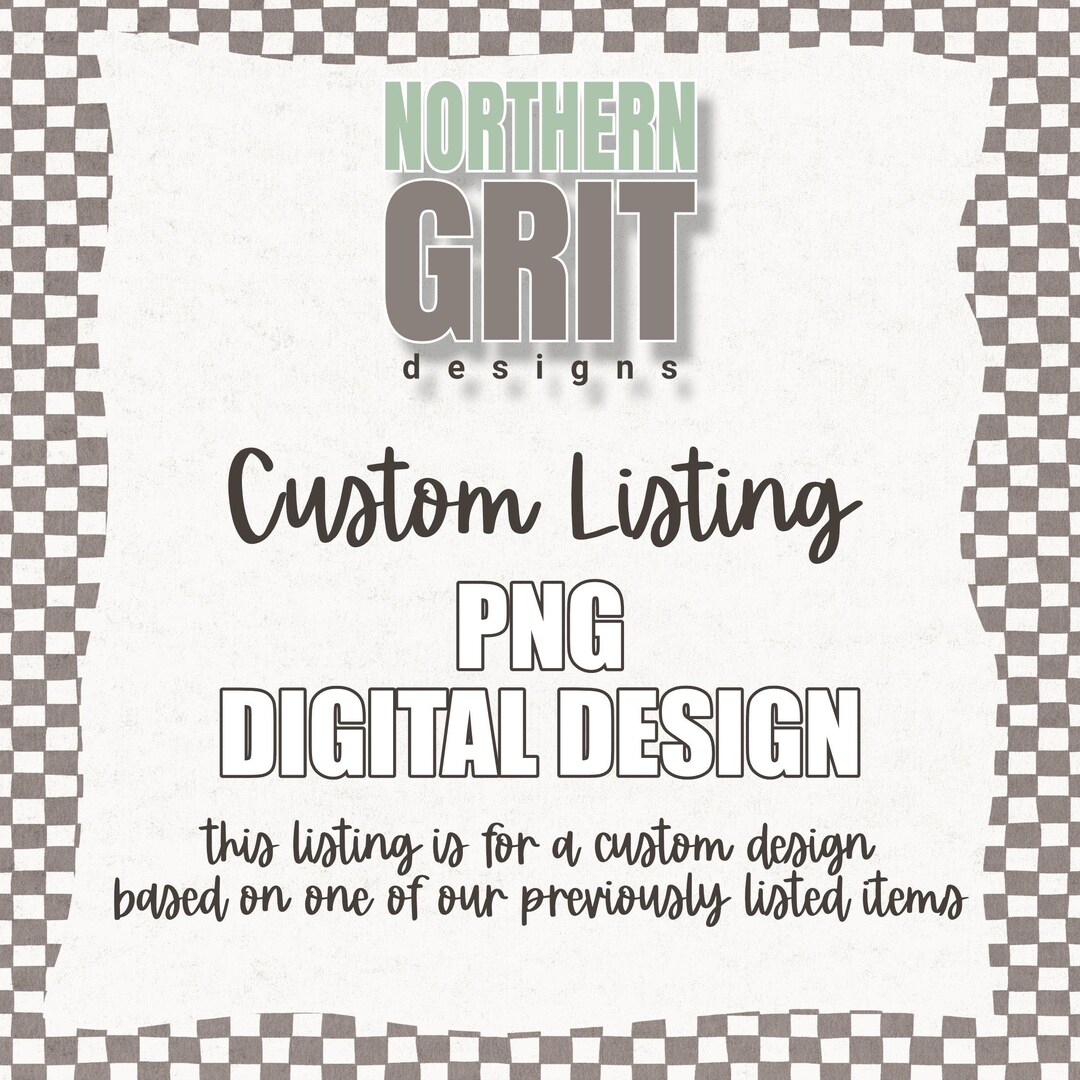 Custom Digital Design PNG, Personalized Printable Art for Sublimation DTF DTG, Print Ready ...