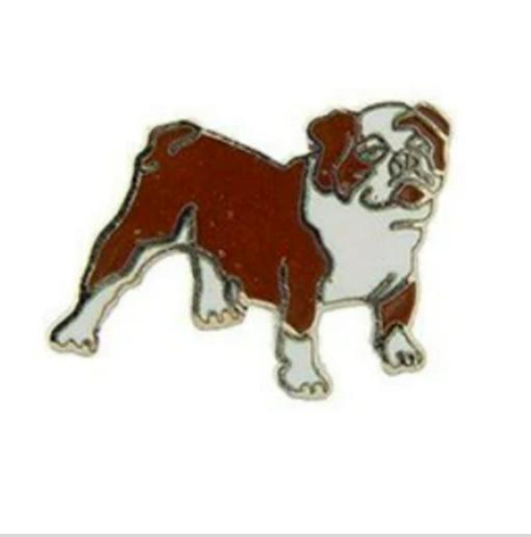 Custom Made Gothic Lapel Pins Bulldog Pet Lover Wildlife Vintage Gift ...