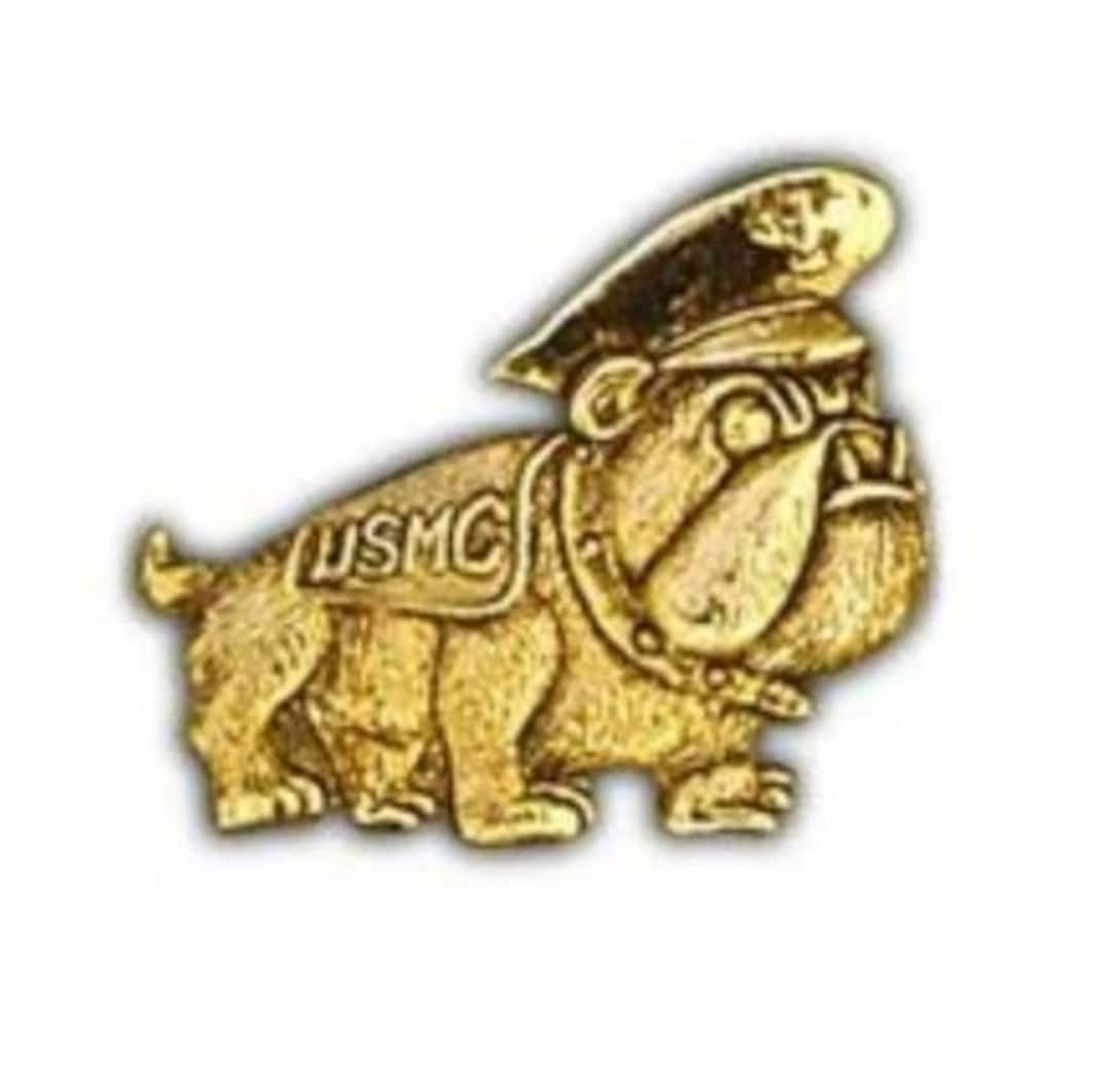 Custom Made Gothic Lapel Pins Mack USMC Bulldog Sempfi USMC Evil ...