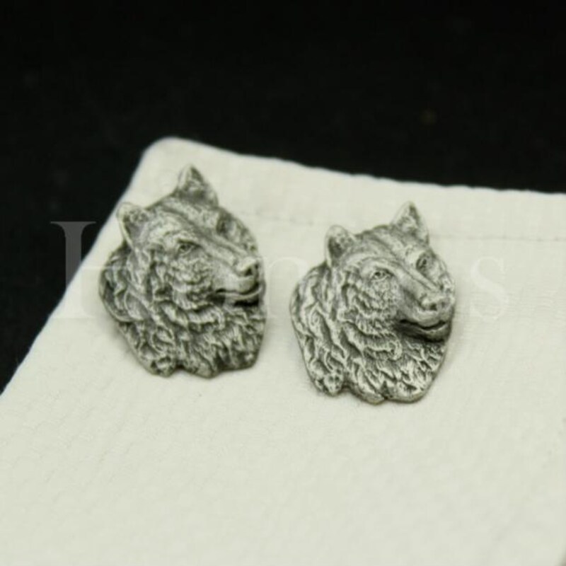 Wolf Cufflinks - Etsy