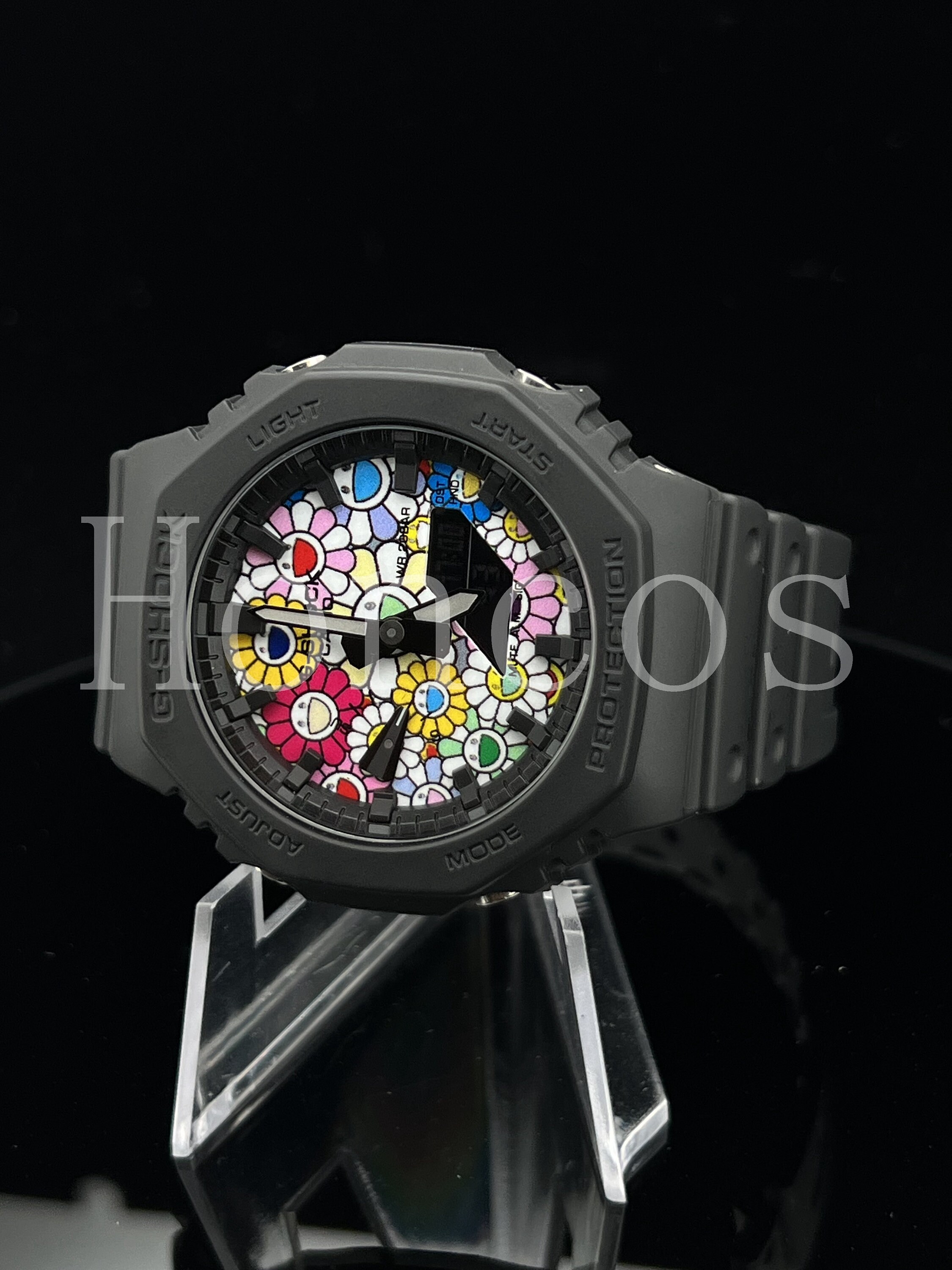 Custom Made MODS Casioak GA2100-1A1 With TAKASHI MURAKAMI Colorful ...