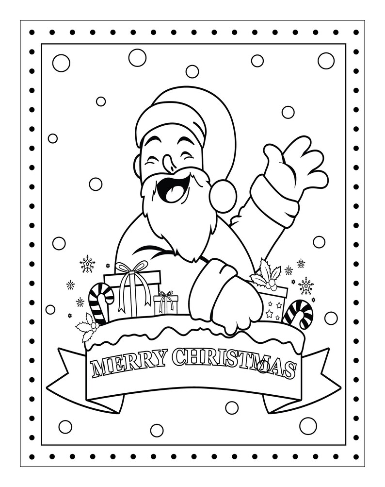 Festive Holiday Coloring Magic - Etsy