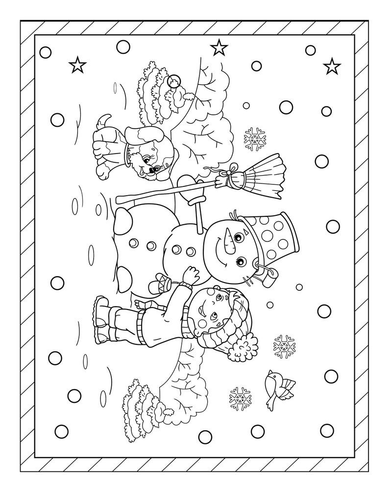 Festive Holiday Coloring Magic - Etsy