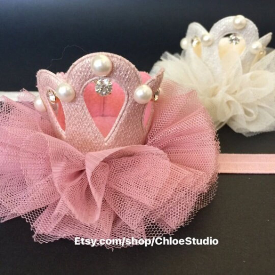 Baby Girl Birthday Crown,first Birthday Headband,baby Crown,baby ...