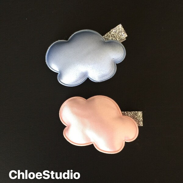 Felt Cloud Hair Clip - Etsy