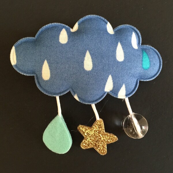 Felt Cloud Hair Clip - Etsy