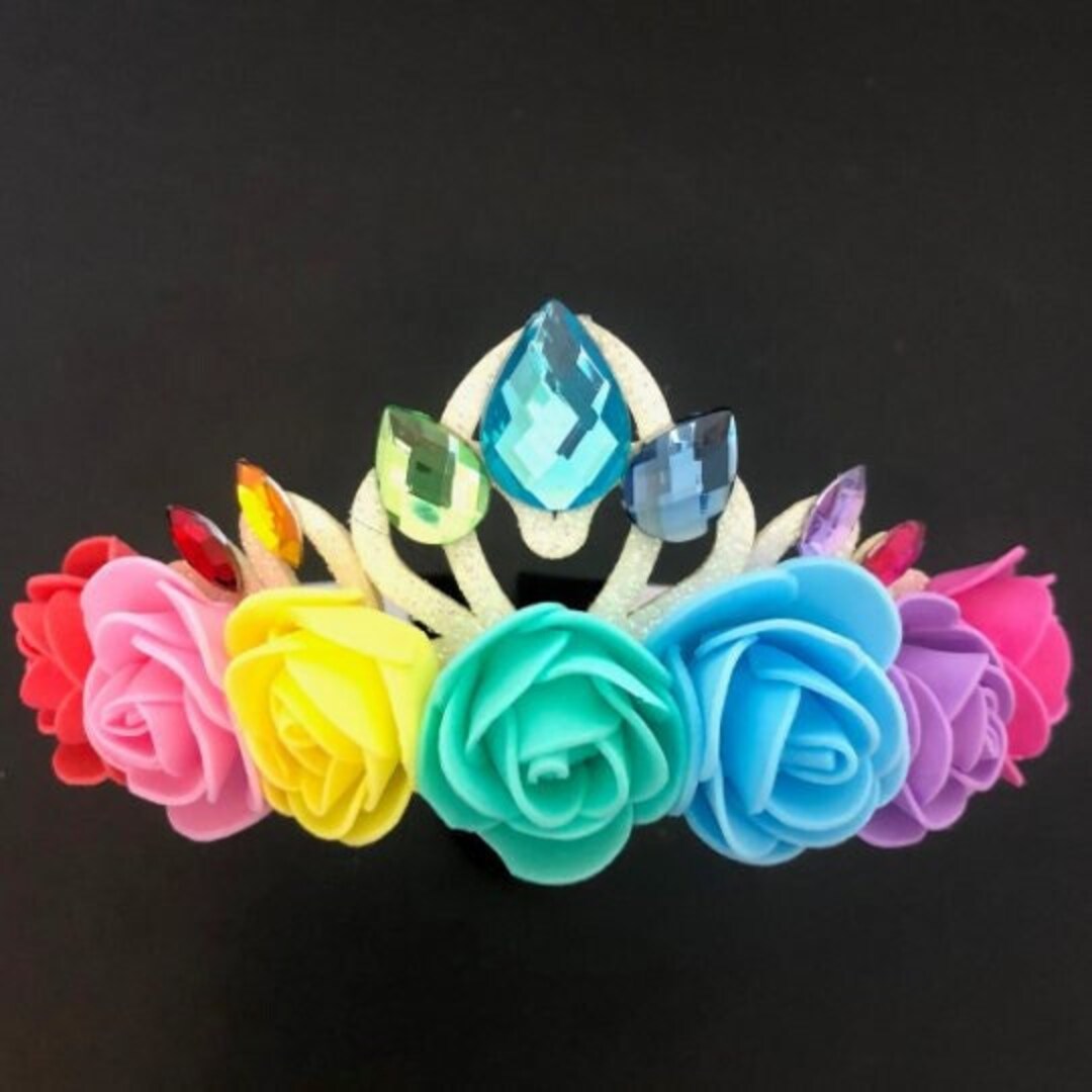 Rainbow Flower Crown,rainbow Headband,unicorn Rainbow Crown Headband,my ...