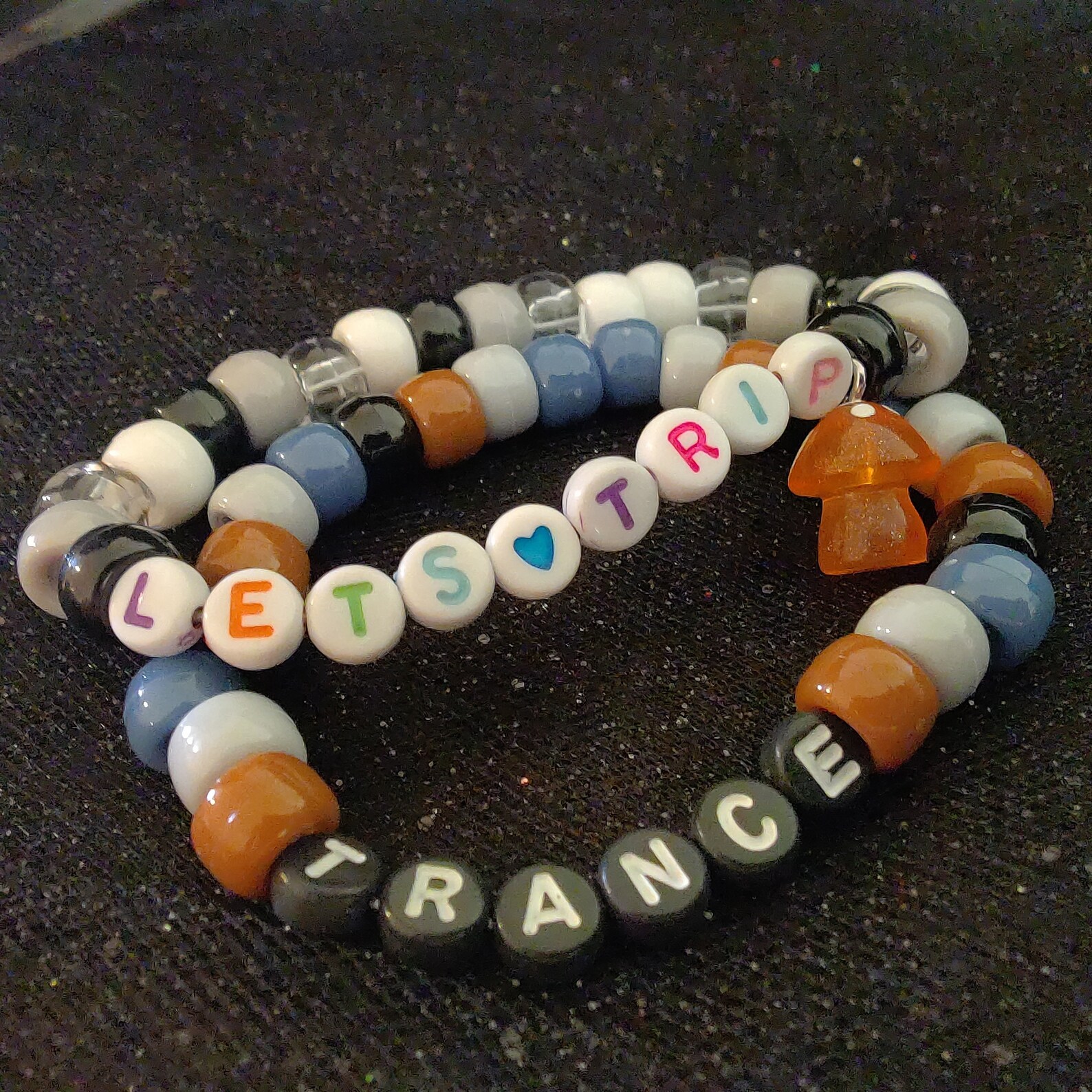 5 Pack Kandi Bracelet, EDM, PLUR, Rave, Festival Accessories, Pony ...