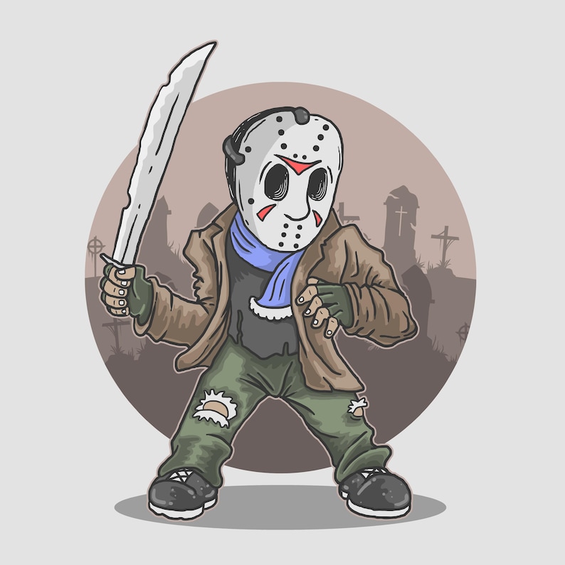 Jason Png Halloween Art Scary Jason Png - Etsy