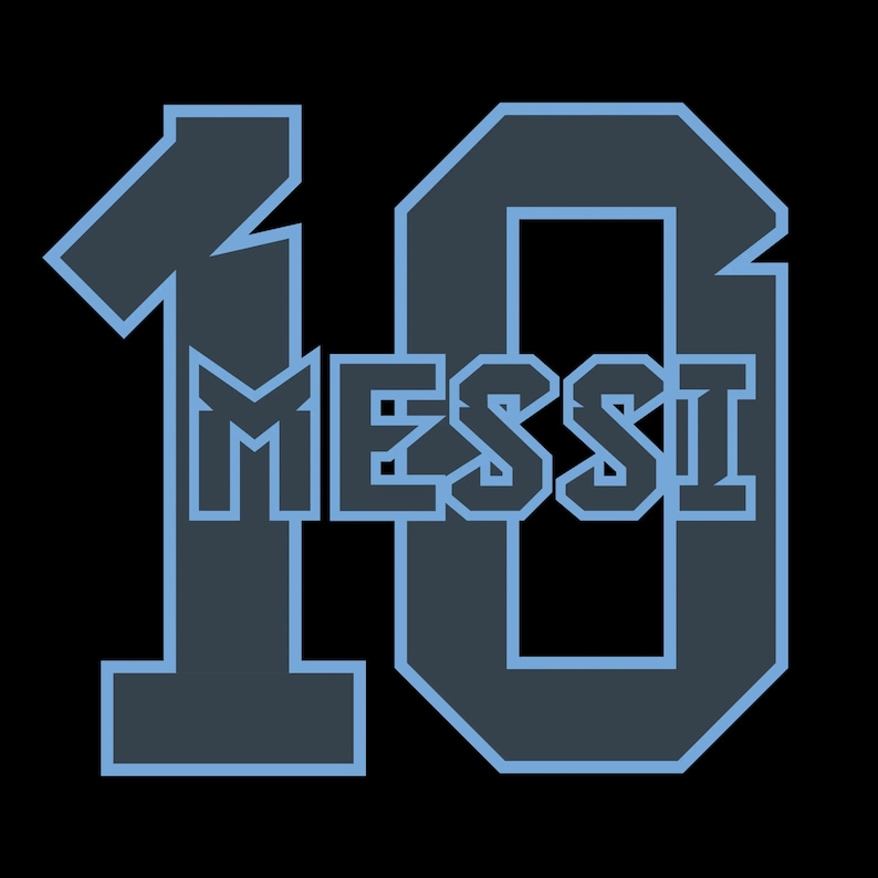 Messi 10 Png - Etsy