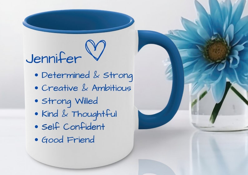 Jennifer Personalized Name Mug With Inspirational Definitions, 11 Oz ...