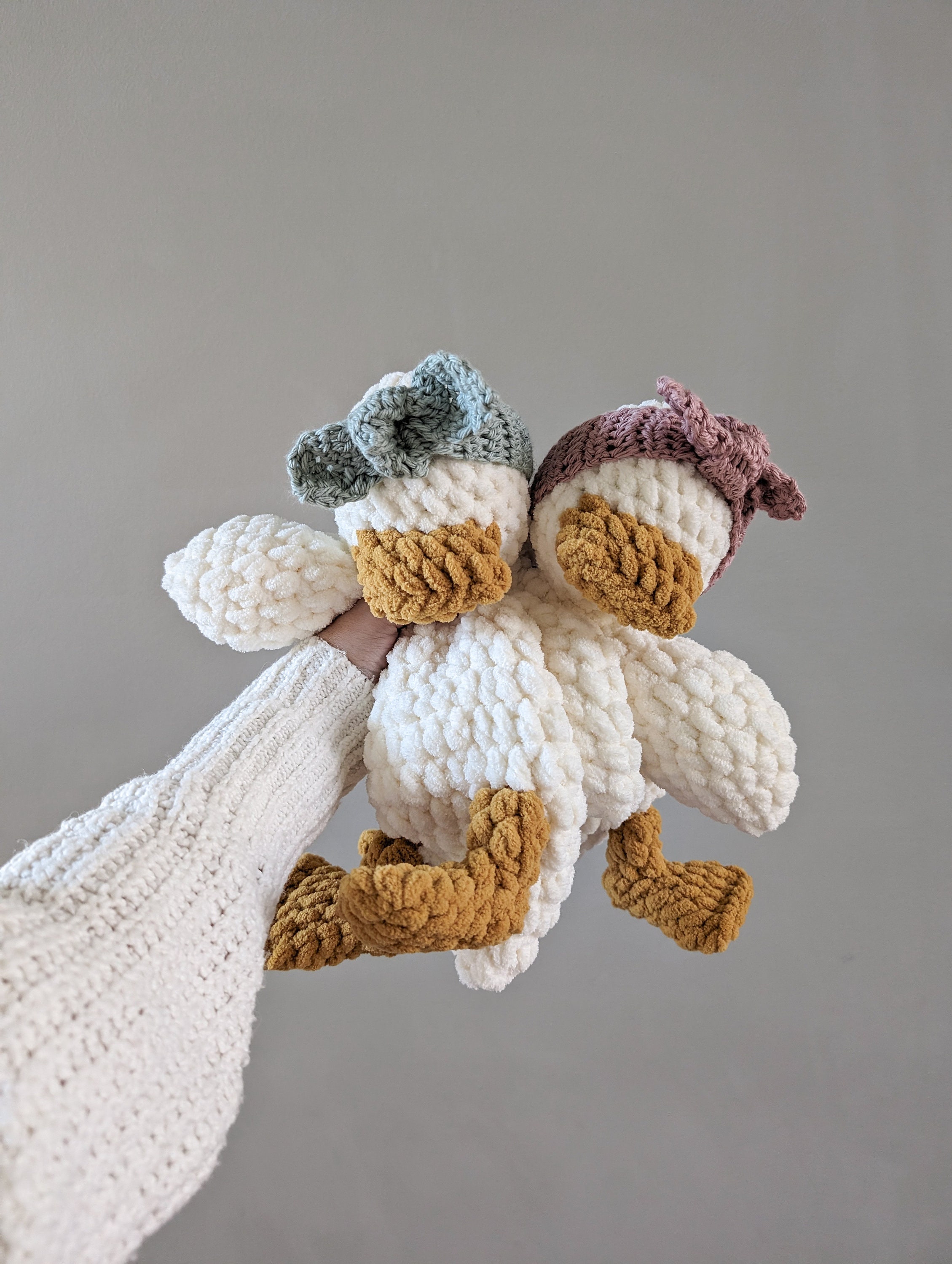 Custom Handmade Duck Stuffed Animal Plush Crochet Duck Della Duck ...