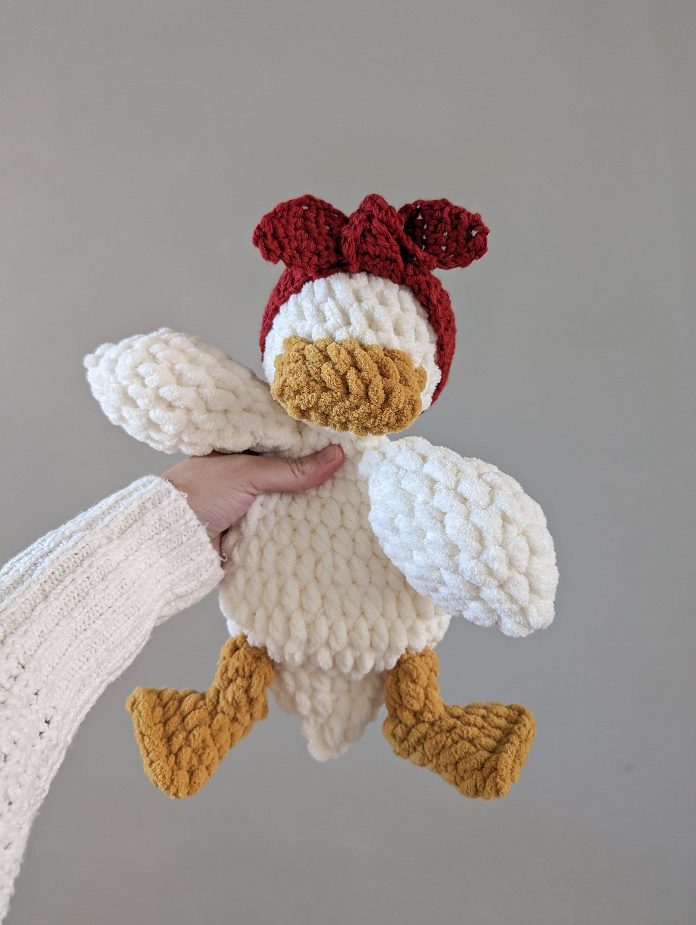 Custom Handmade Duck Stuffed Animal Plush Crochet Duck Della Duck ...