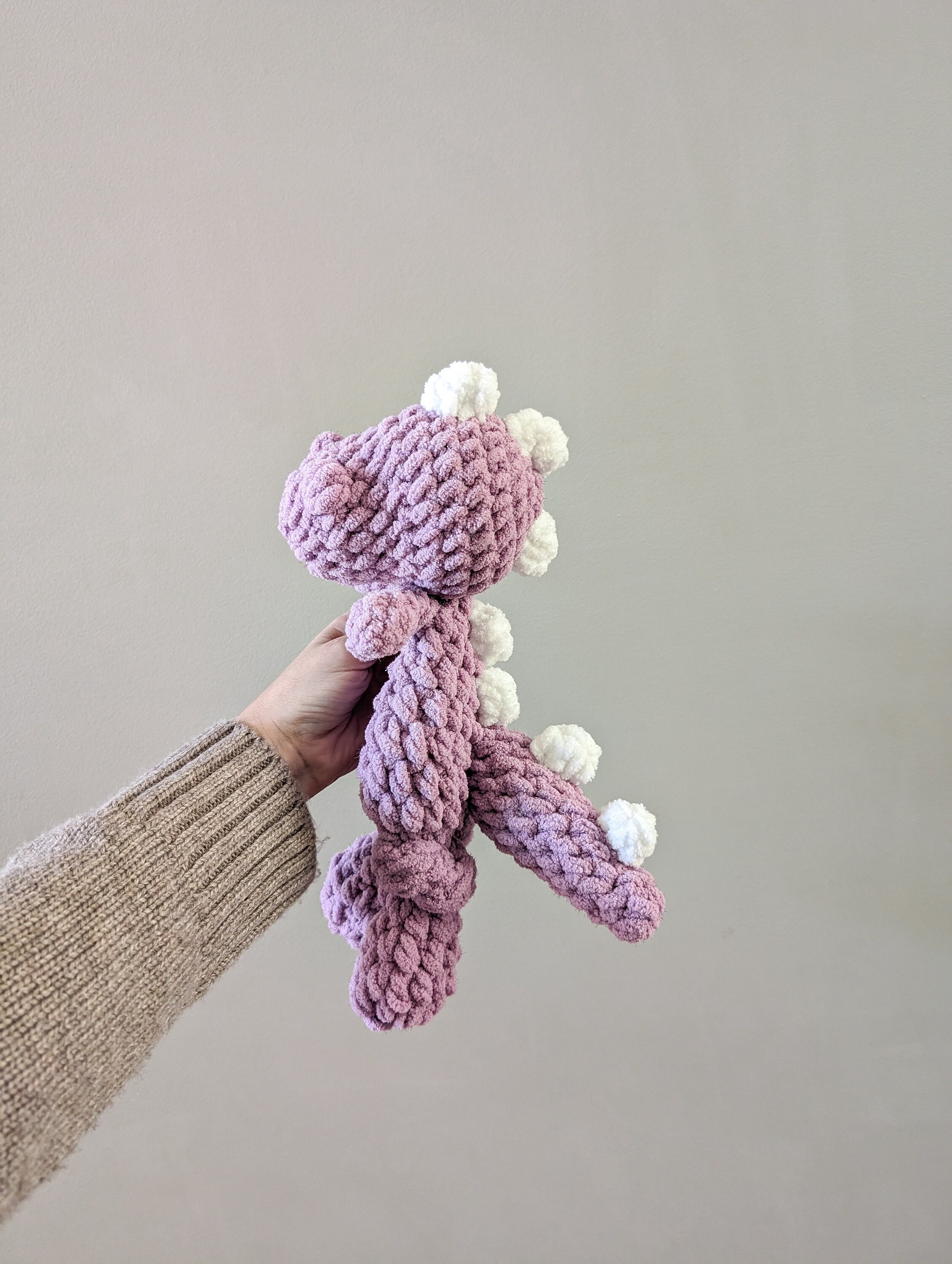 Handmade Dinosaur Stuffed Animal Plush Crochet Dino Dino Stuffie ...