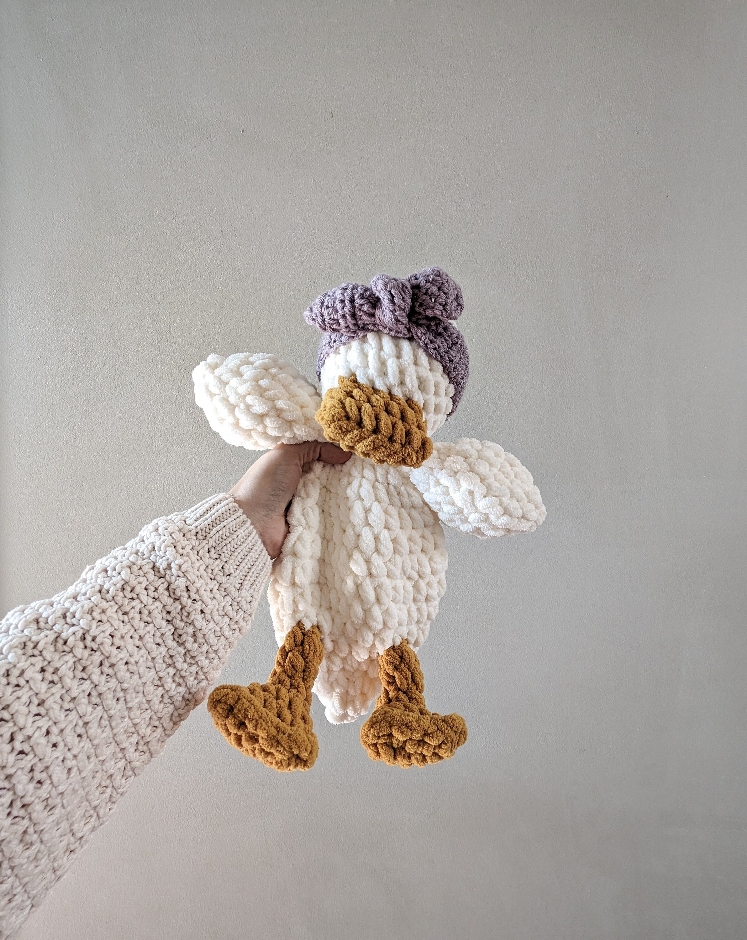 Custom Handmade Duck Stuffed Animal Plush Crochet Duck Della Duck ...