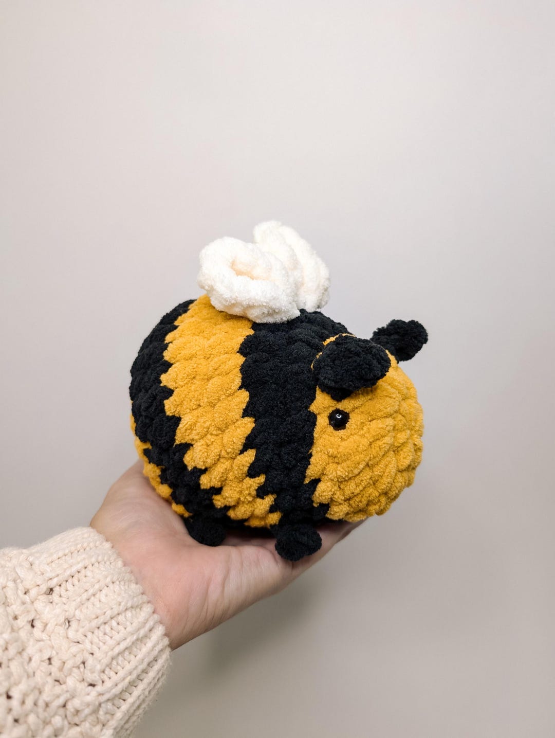 Handmade Bee Stuffed Animal Bee Stuffie Handmade Lovey Snuggler Bee ...