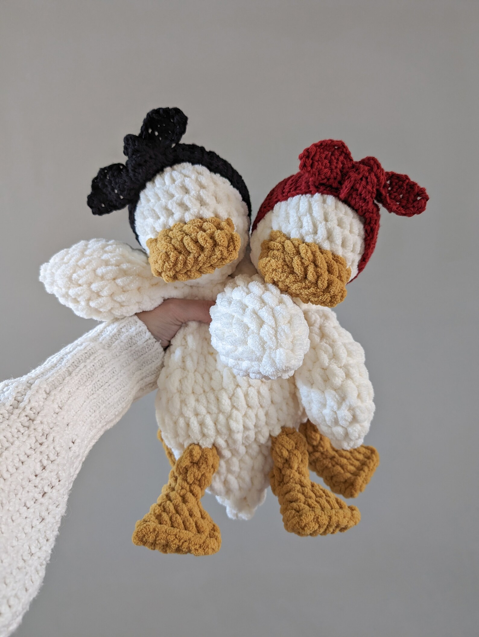Custom Handmade Duck Stuffed Animal Plush Crochet Duck Della Duck ...
