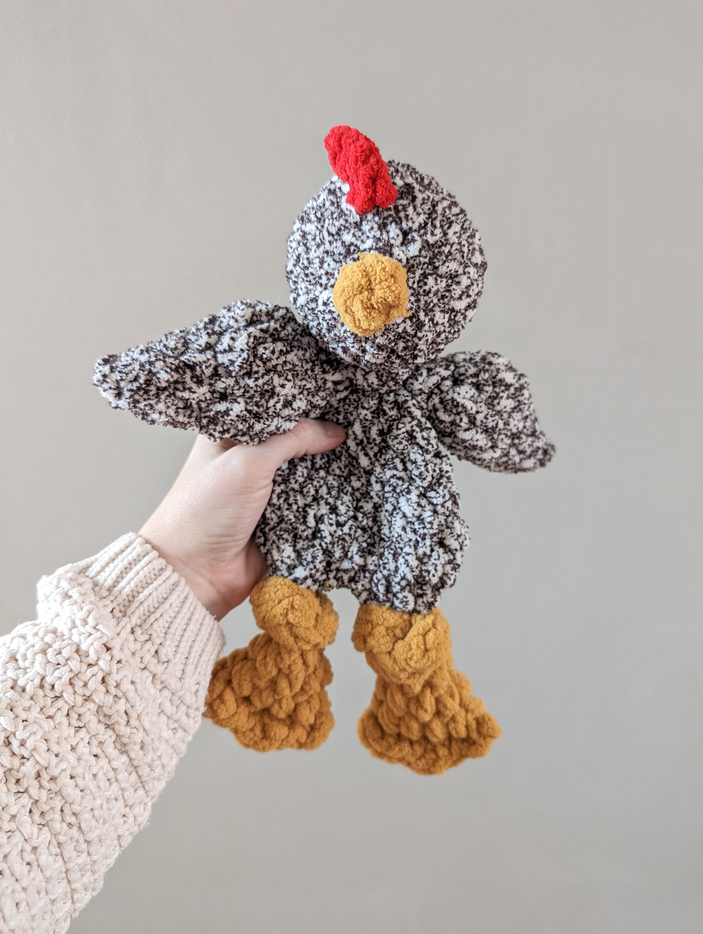 Handmade Chicken Stuffed Animal Plush Crochet Chick Chicken Stuffie ...