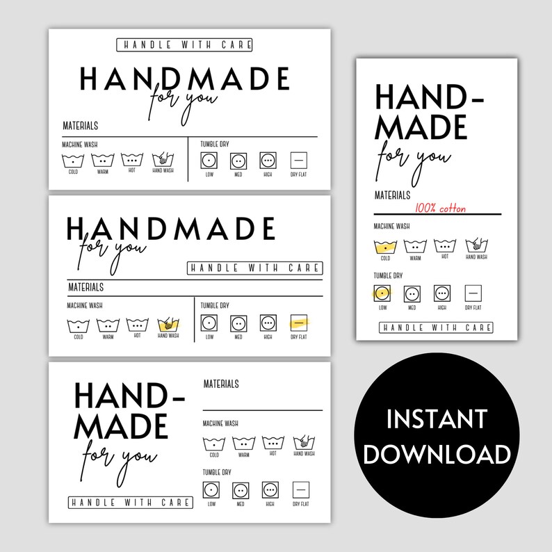 Printable Care Instructions Tag For Handmade Items Market Prep Tools printable-care-instructions-tag-for-handmade-items-market-prep-tools