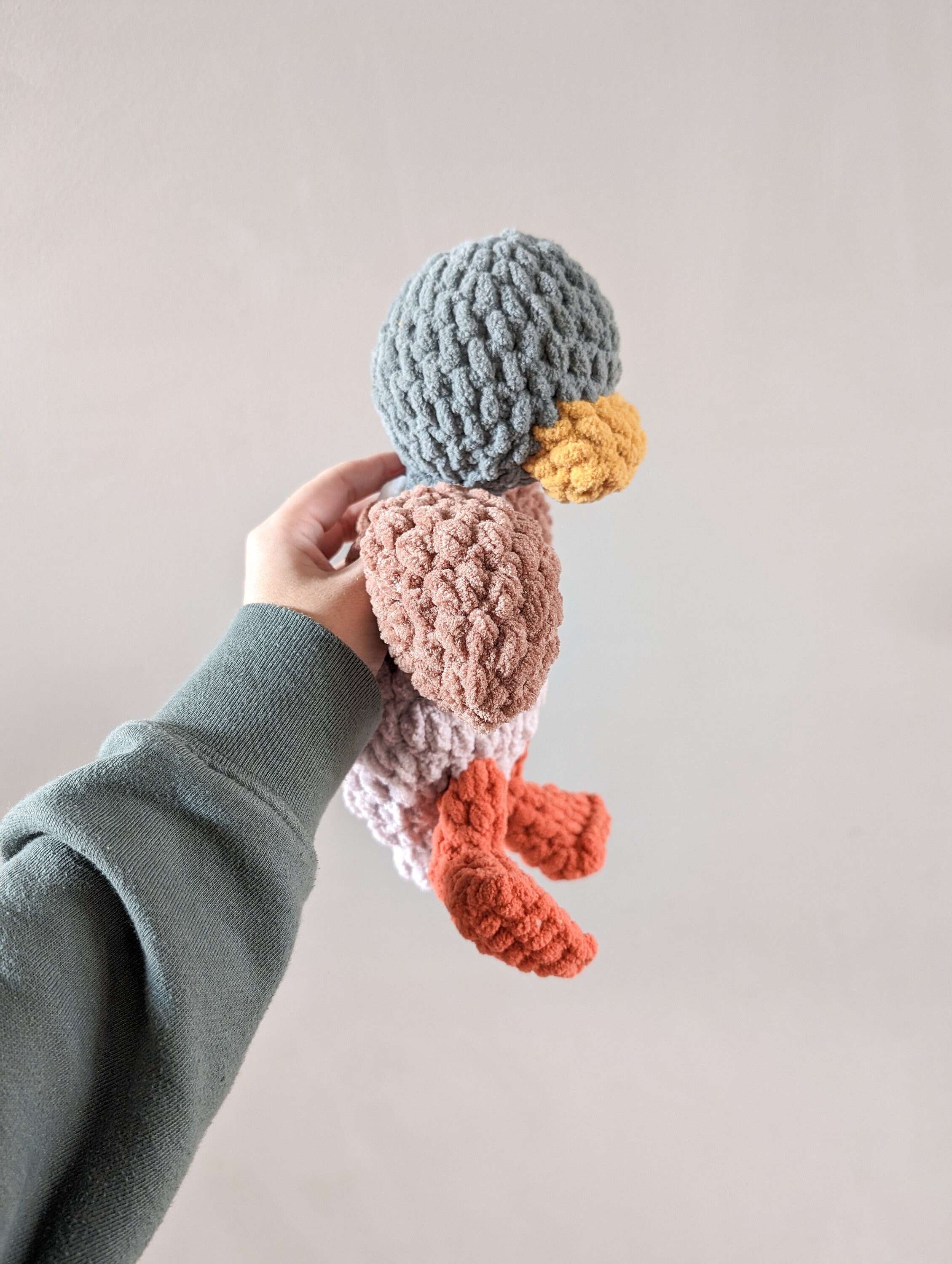 Handmade Mallard Duck Stuffed Animal Mallard Duck Stuffie Handmade ...