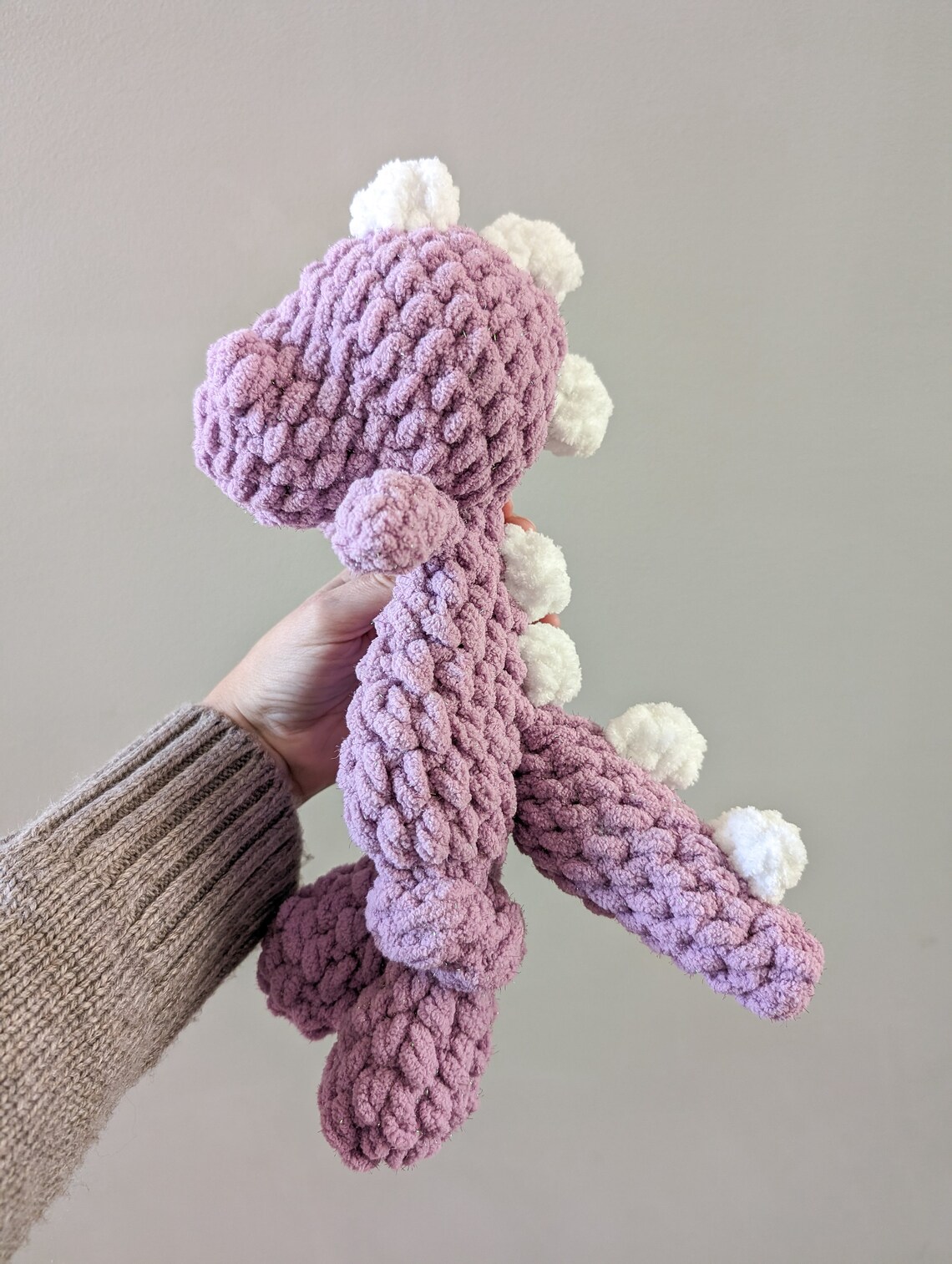 Handmade Dinosaur Stuffed Animal Plush Crochet Dino Dino Stuffie ...