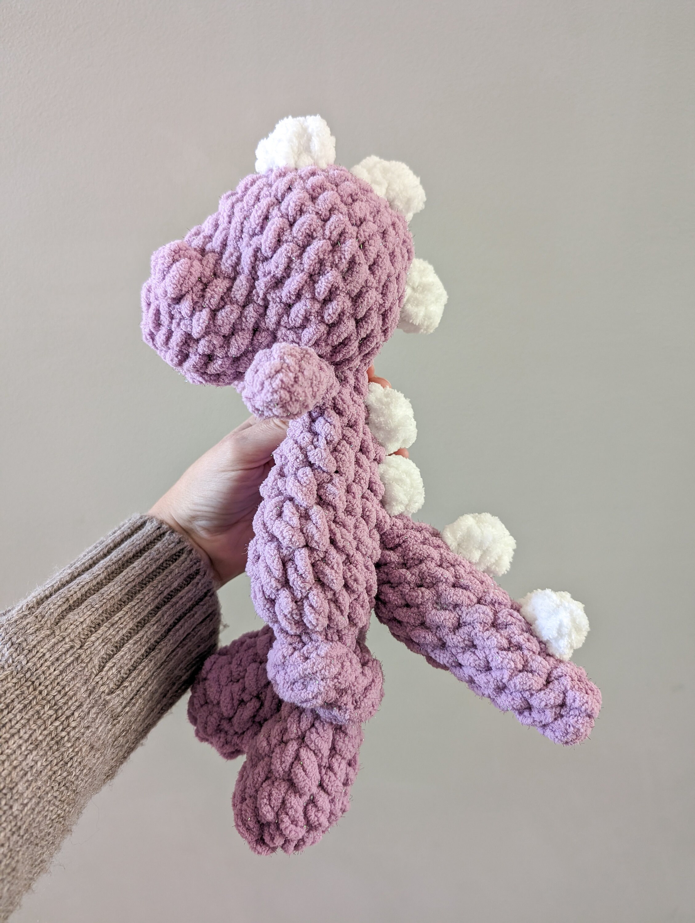 Handmade Dinosaur Stuffed Animal Plush Crochet Dino Dino Stuffie ...