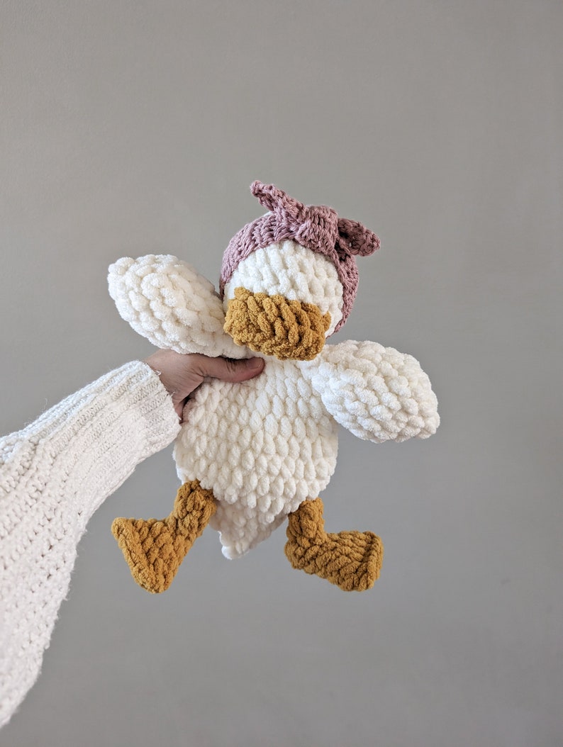 Custom Handmade Duck Stuffed Animal Plush Crochet Duck Della Duck ...