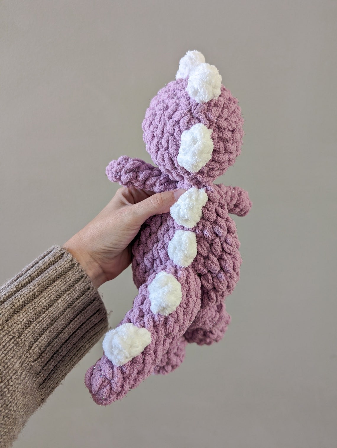 Handmade Dinosaur Stuffed Animal Plush Crochet Dino Dino Stuffie ...