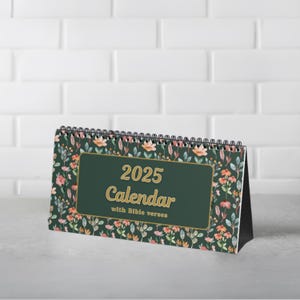 2025 Bible Verse Calendar, Christian Scripture Calendar, Monthly Flip ...