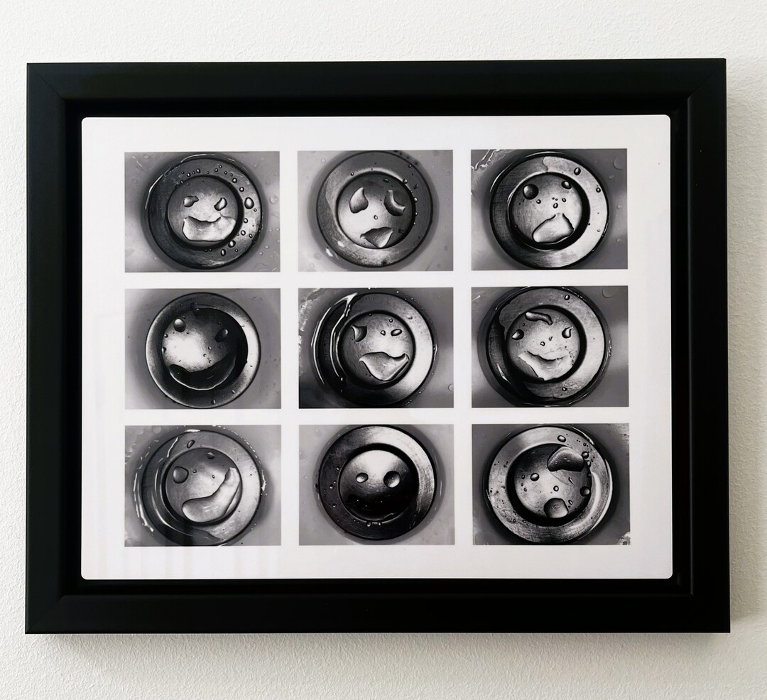 Drain Face Modern Metal Collage 9 Photo Series 1 - Etsy