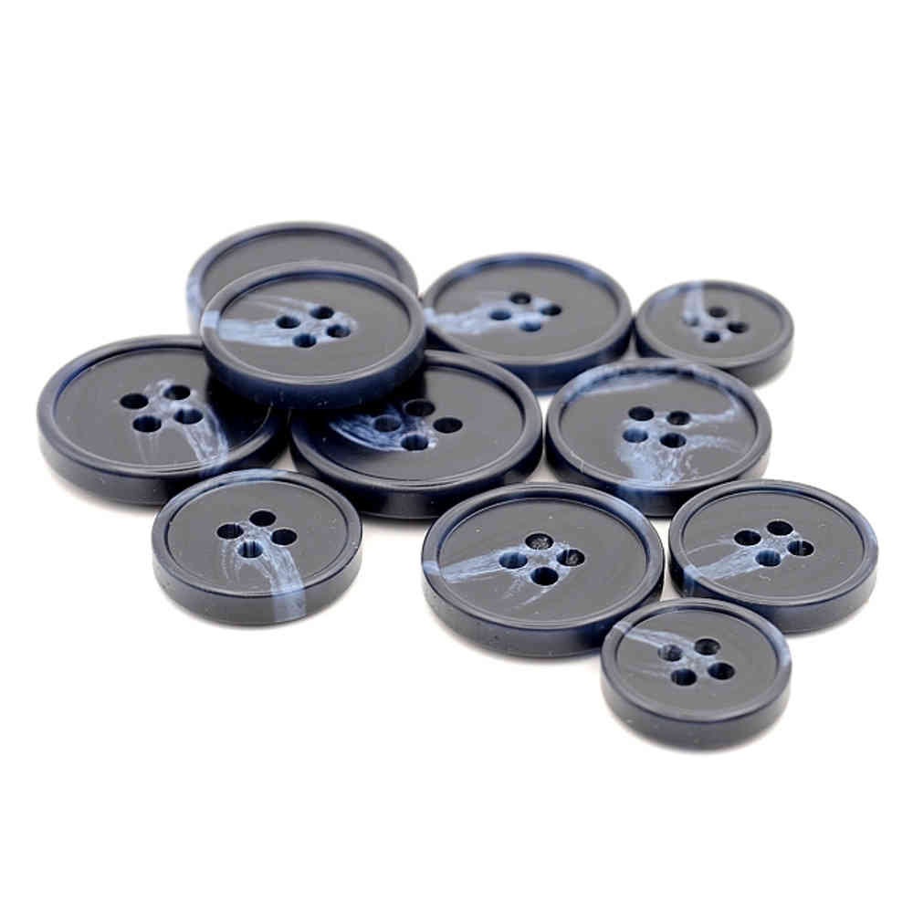 Navy Blue Horn Effect 4 Hole Rim Buttons 15mm 18mm 20mm 23mm and 25.5mm - Etsy