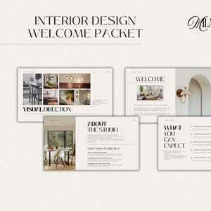 Interior Design Welcome Packet Template | Canva Editable - Etsy