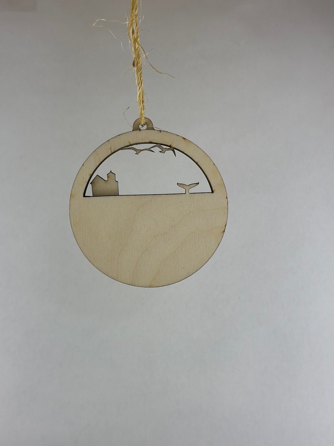 Lighthouse Whale Ocean and Trees Maine Coastline 3D Ornament - Etsy