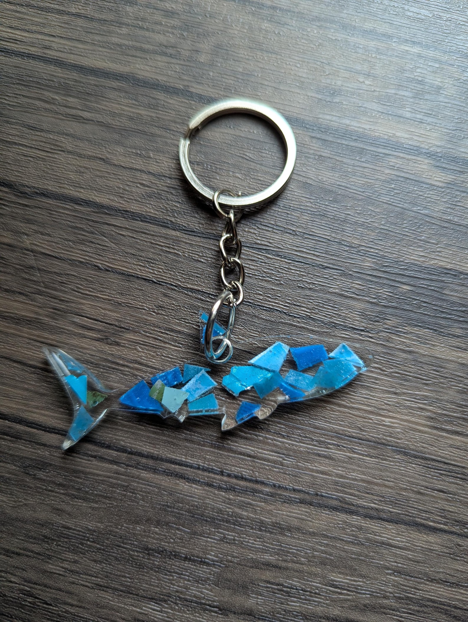 Recycled Beach Plastic Shark Keychain | Ocean Plastic | Sustainable ...
