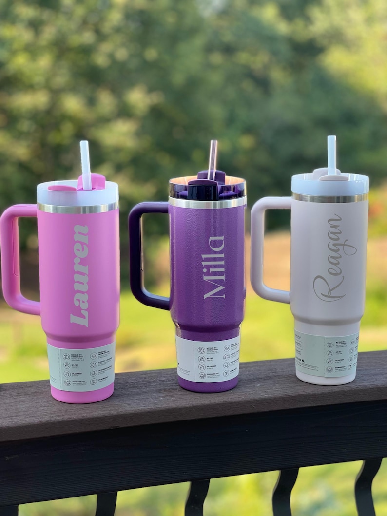 Personalized Stanley 30 Oz Quencher With Birth Flower Custom Laser ...