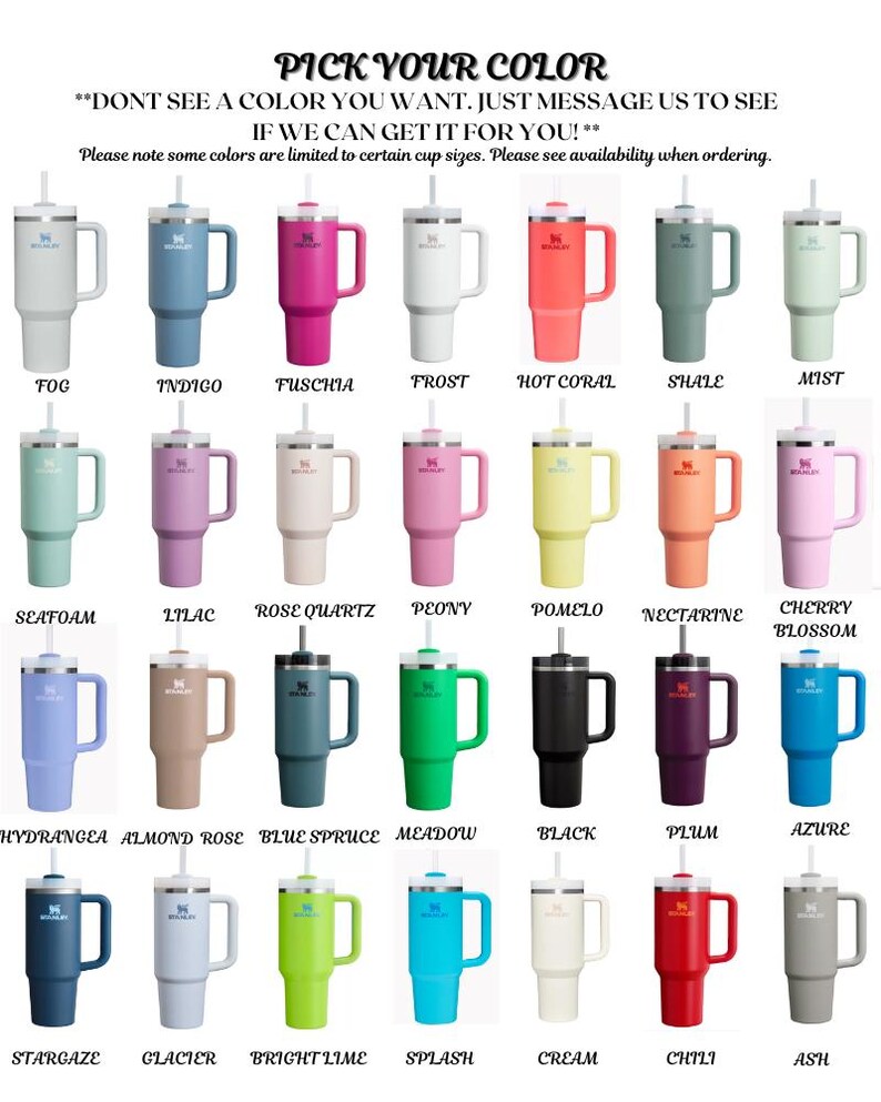 Personalized Engraved Stanley Quencher: Laser Engraved With Name or ...