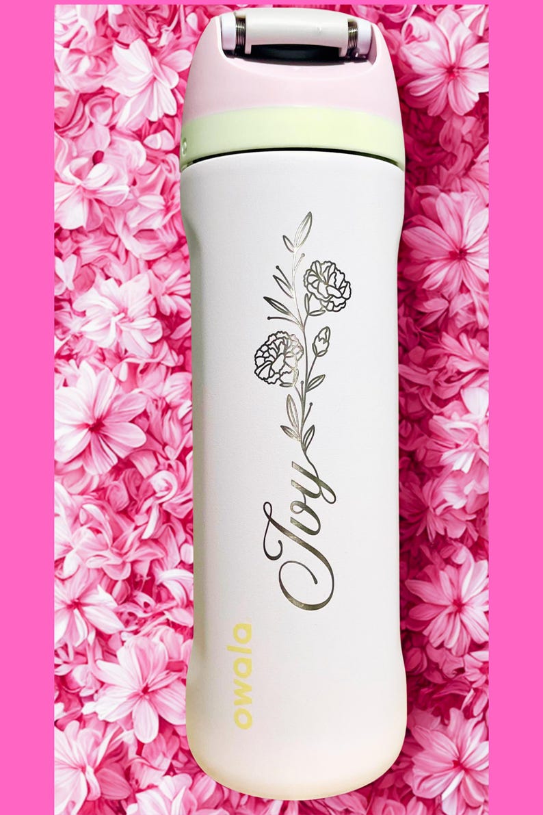 Personalized Owala Water Bottle: Laser Engraved 24 Oz Freesip - Etsy
